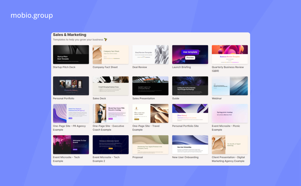Gamma.ai: Spectacular Presentations in a Minute | Mobio Group